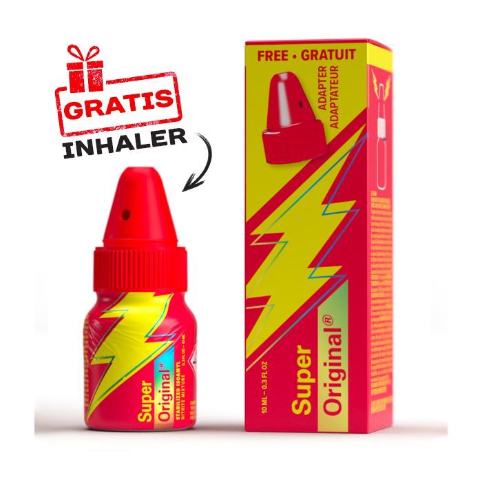 Super Original Poppers met Inhaler - 10 ml Kopen | Gayshop MisterMitch